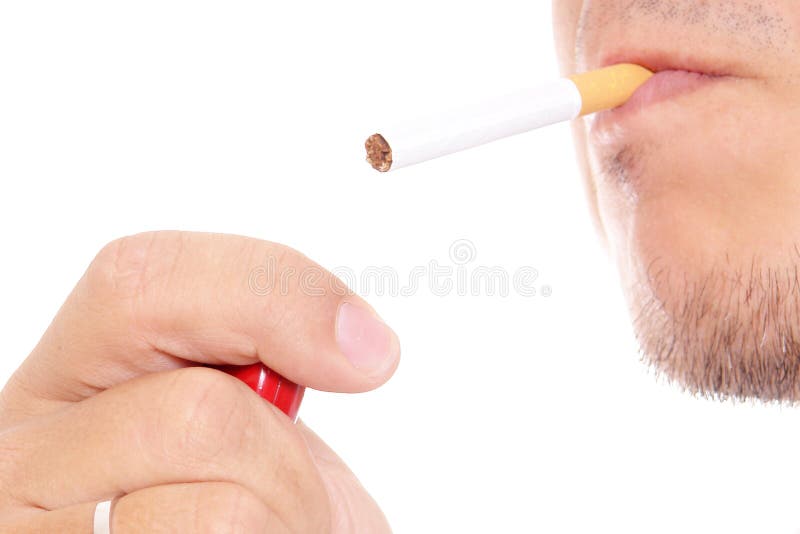 Man with cigarette stock photo. Image of pleasure, habit - 9297698