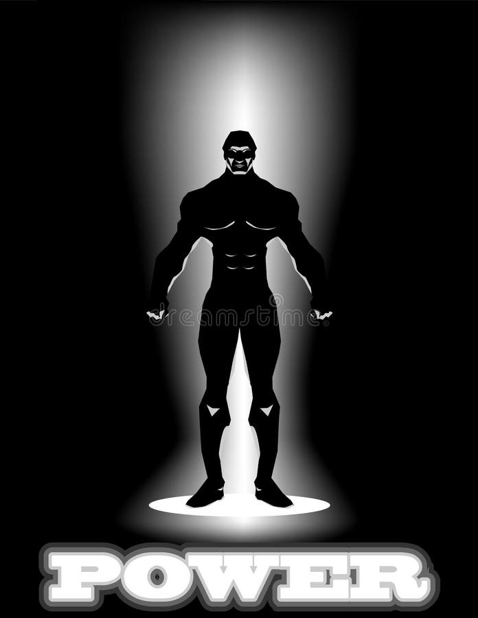 Man in the Circle of Light Vector Stock Vector - Illustration of light ...