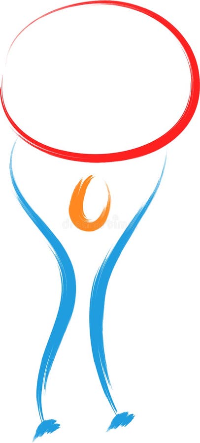 Man with circle logo stock vector. Illustration of people - 38425693