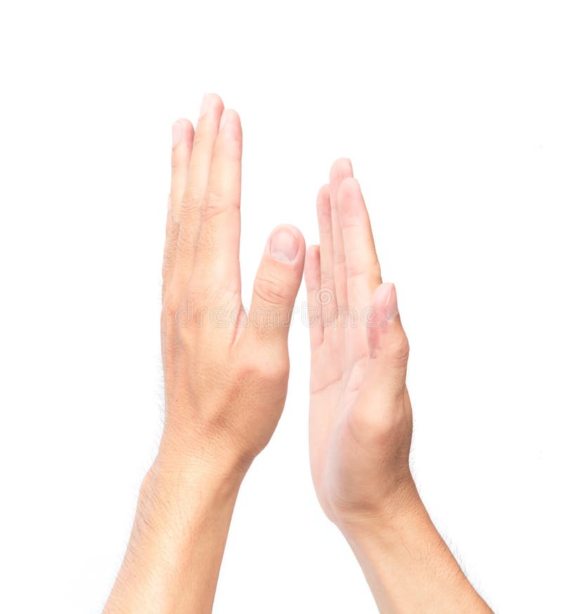 Man Clapping Hands on White Background Stock Photo - Image of clapping ...