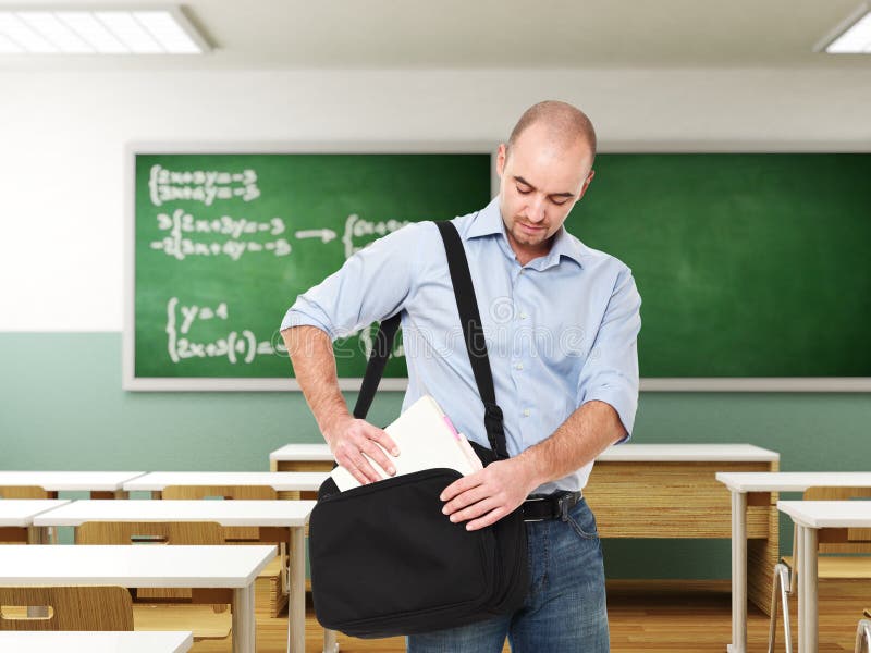 Man in classroom stock image. Image of cheerful, mathematics - 16554749
