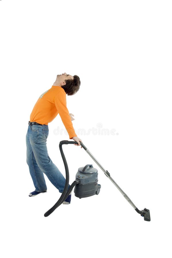 Worker Cleaning Store Floor with Machine Stock Image - Image of ...