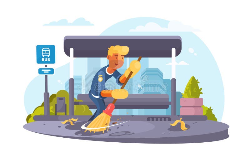 Cleaning Bus Stock Illustrations – 182 Cleaning Bus Stock Illustrations ...