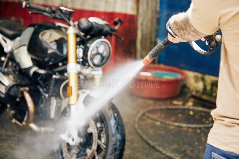 628 Man Cleaning Motorcycle Stock Photos - Free & Royalty-Free Stock ...