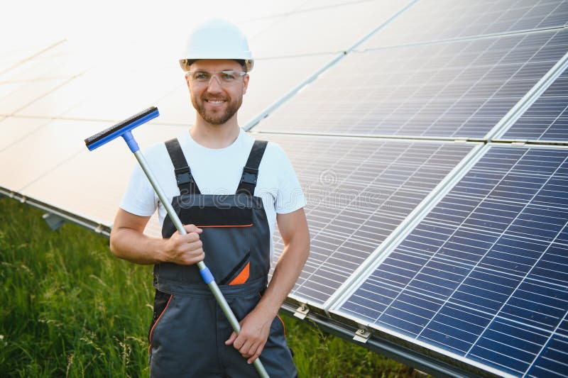 366 Man Cleaning Solar Panel Stock Photos - Free & Royalty-Free Stock ...