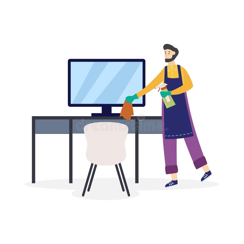 Cleaning Table Stock Illustrations – 1,879 Cleaning Table Stock ...