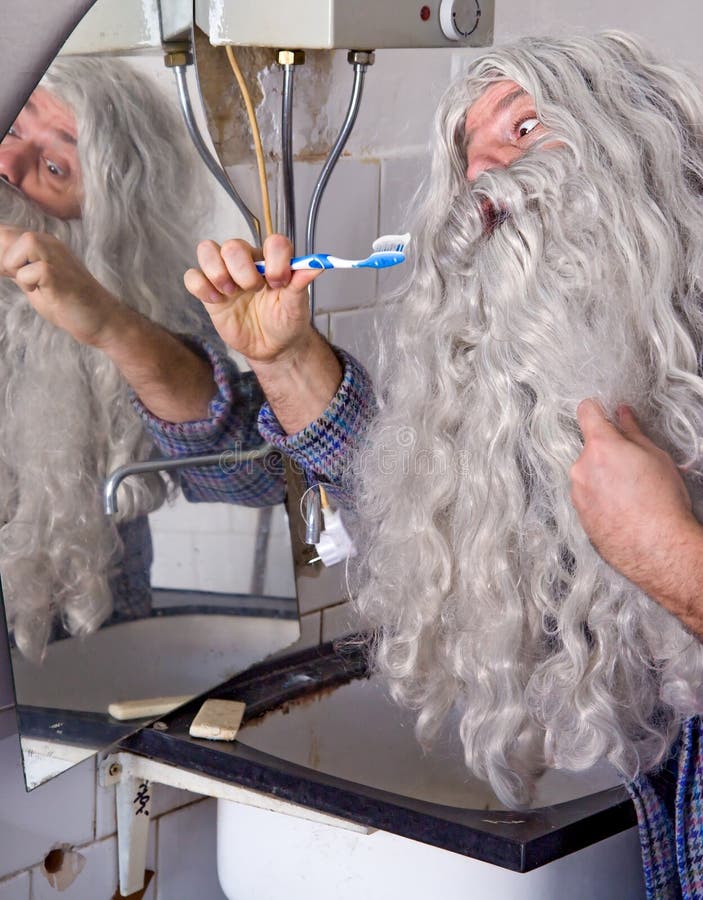 Man cleans teeth stock image. Image of male, homelessness - 32420279