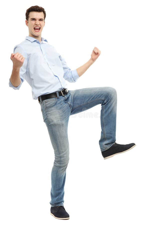 Man Clenching Fists at Table while Restraining Anger, Closeup Stock ...
