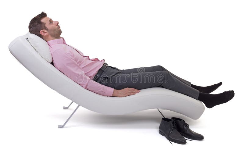 Man Client Sitting with Psychologist on the Comfortable Couch Stock ...