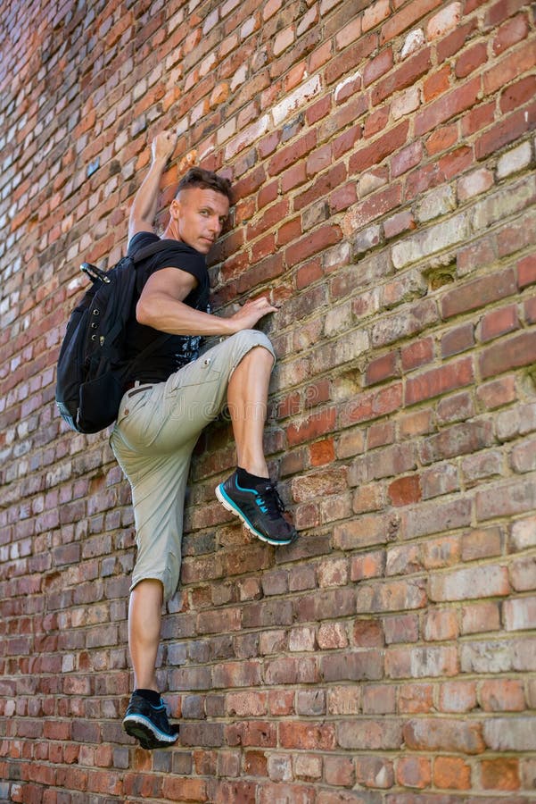 179 Man Running Brick Wall Stock Photos - Free & Royalty-Free Stock ...
