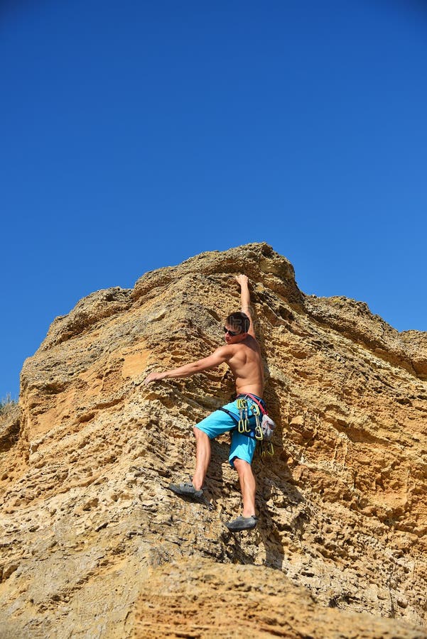 Man Climbing Mountain Stock Photos - Download 34,761 Royalty Free Photos