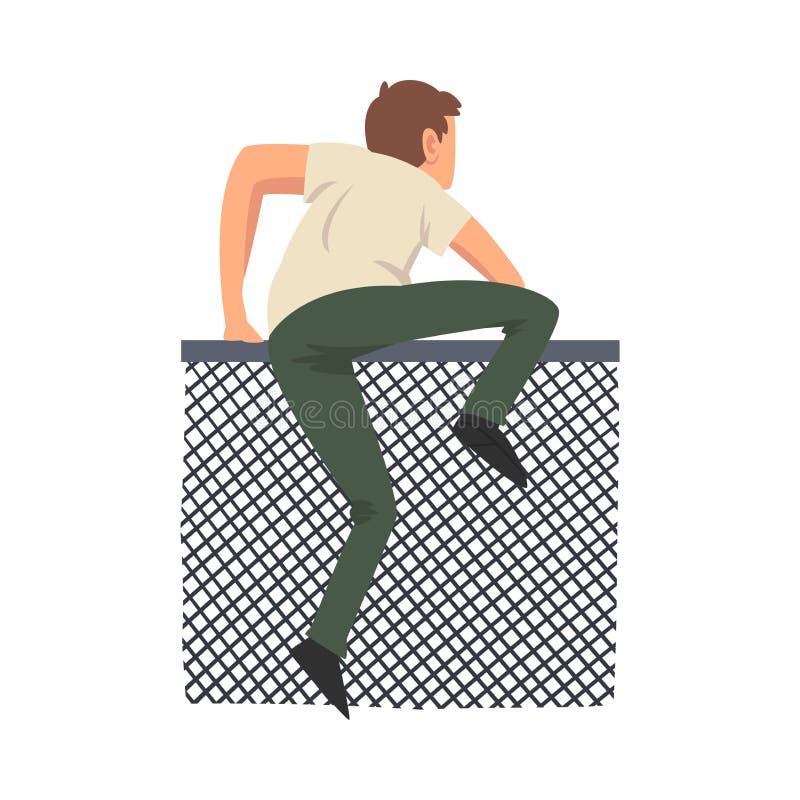 Fence Looking Over Stock Illustrations – 79 Fence Looking Over Stock ...