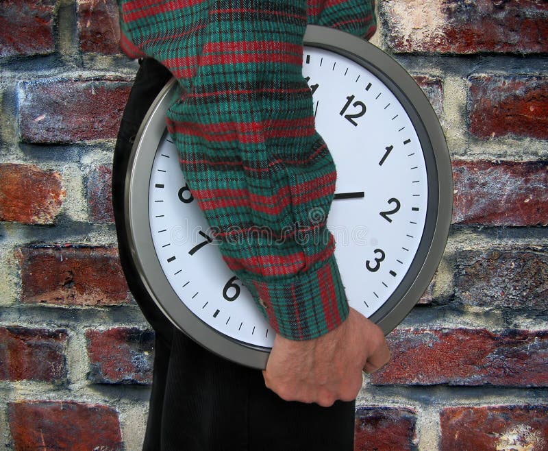 Man and clock stock image. Image of clock, horizontal, watches - 561045