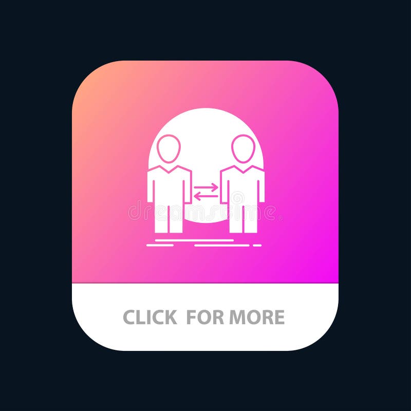Man Clone User Identity Duplicate Mobile App Button Android And