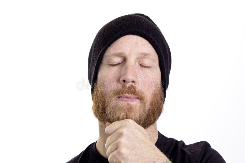 Man closed eyes stock image. Image of adult, eyes, white - 49968539