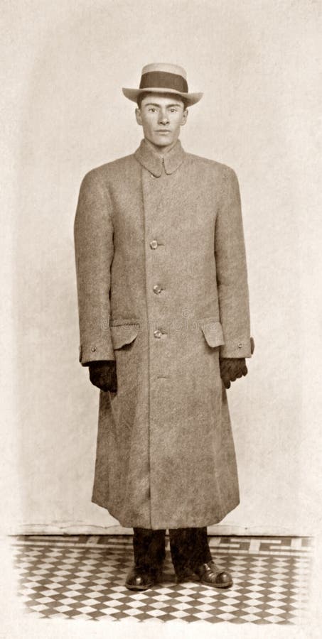 Antique Photograph of a Man in Top Hat Stock Photo - Image of drum ...