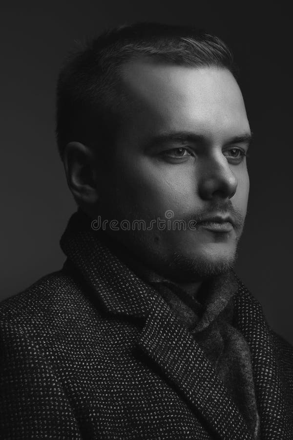 Man in a coat stock image. Image of confident, attractive - 111676793