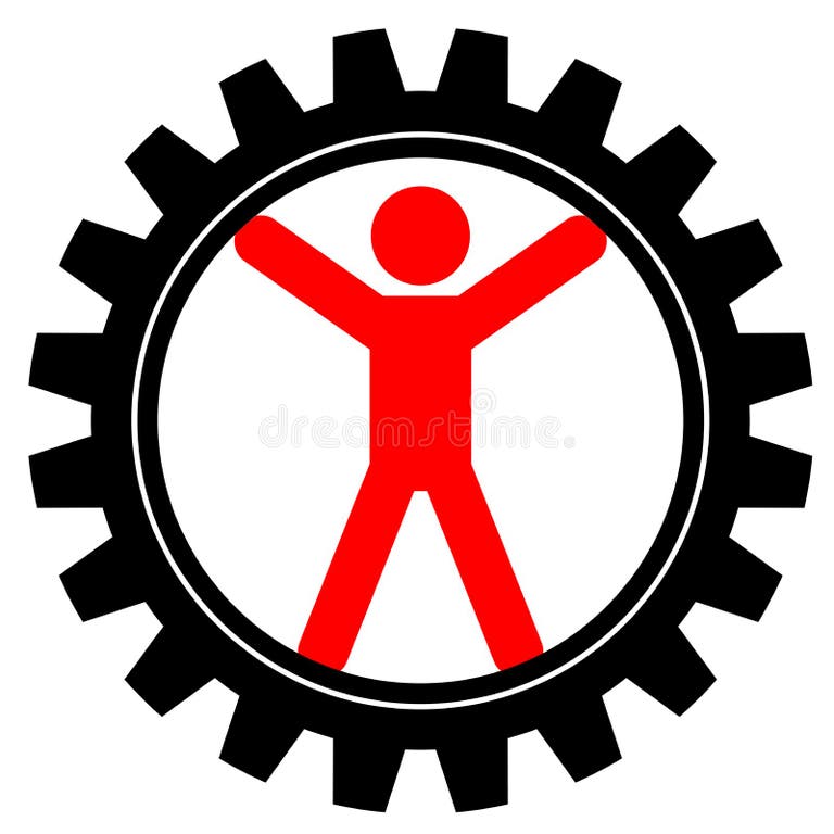 People Pushing Cog Wheel Stock Illustrations – 62 People Pushing Cog ...