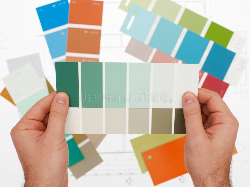 Choosing the color stock image. Image of horizontal - 107631285