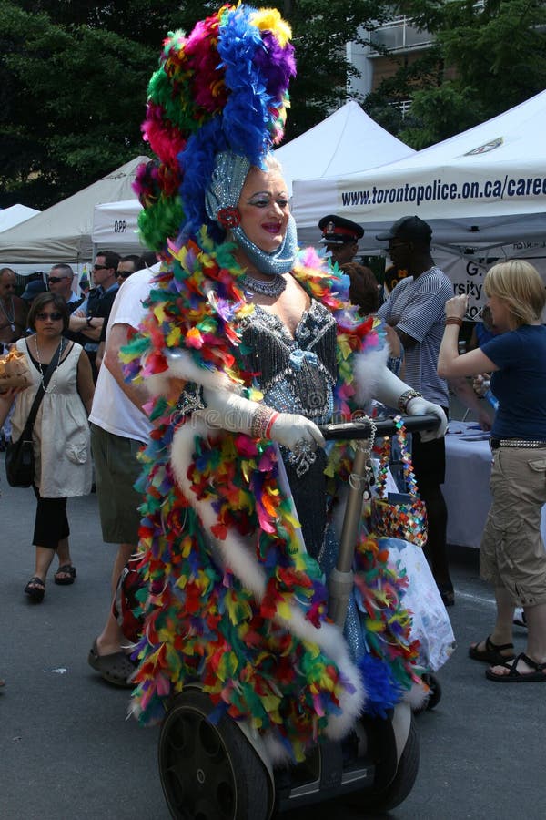 A Man on a Segway at the Toronto`s Pride Parade in 2007 Editorial Image ...