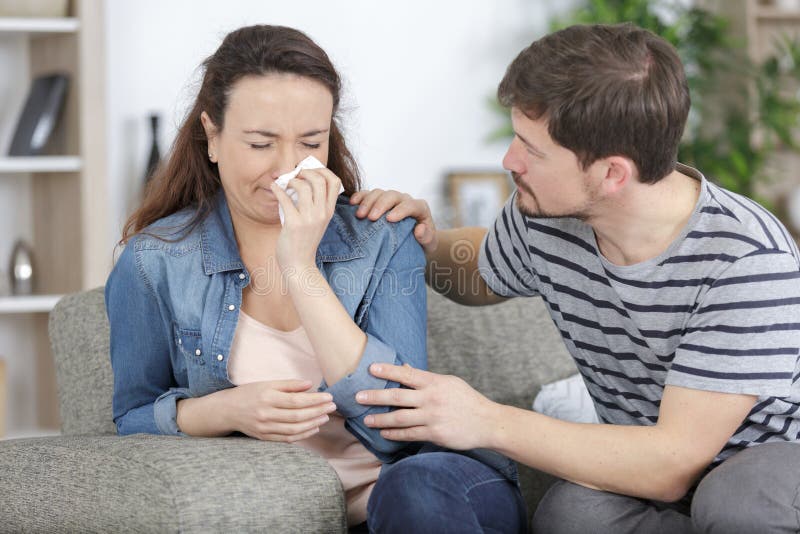 311 Woman Comforting Crying Man Stock Photos - Free & Royalty-Free ...