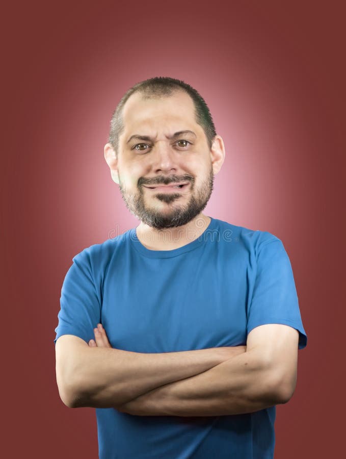 Man in comic book style stock image. Image of portrait - 93791365