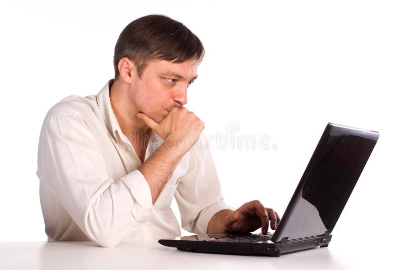 Man And Computer Picture. Image: 20762559