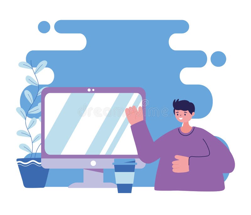 Computer Chatting Stock Illustrations – 12,396 Computer Chatting Stock ...