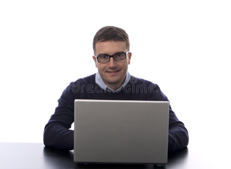 Man computer internet stock image. Image of businesspeople - 27888493