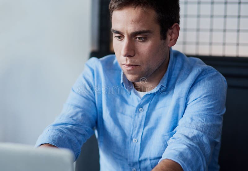 Man Concentrating Getting His Work Done Stock Photos - Free & Royalty ...