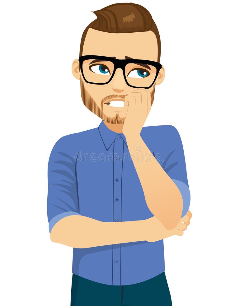 Biting Nails Stock Illustrations – 92 Biting Nails Stock Illustrations ...