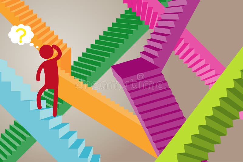 Confused Stairs Stock Illustrations – 123 Confused Stairs Stock ...