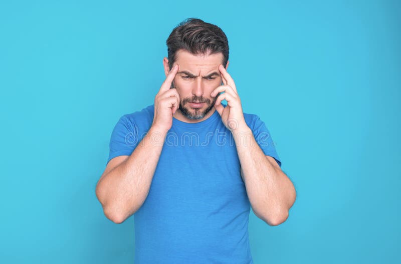 Man with Confuse Face Expression Having Doubts. Thoughtful Man Stock ...