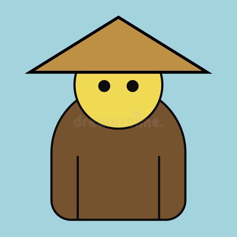 Rice Hat Cartoon