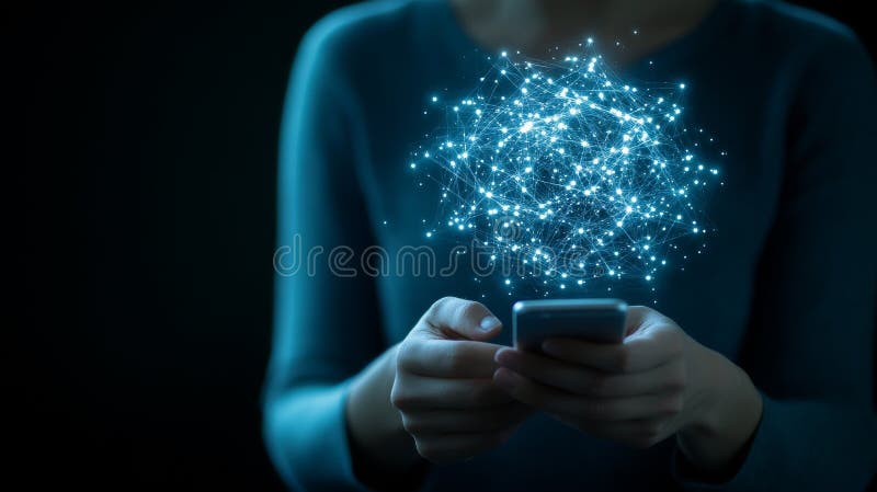 Man Connects with the Global Innovation Network through His Smartphone ...