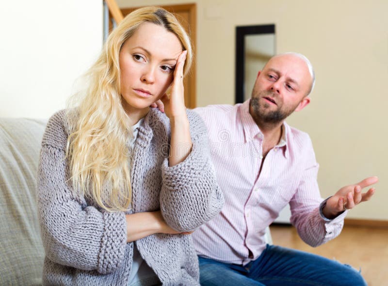 Man consoling woman stock image. Image of girl, conciliation - 51365407
