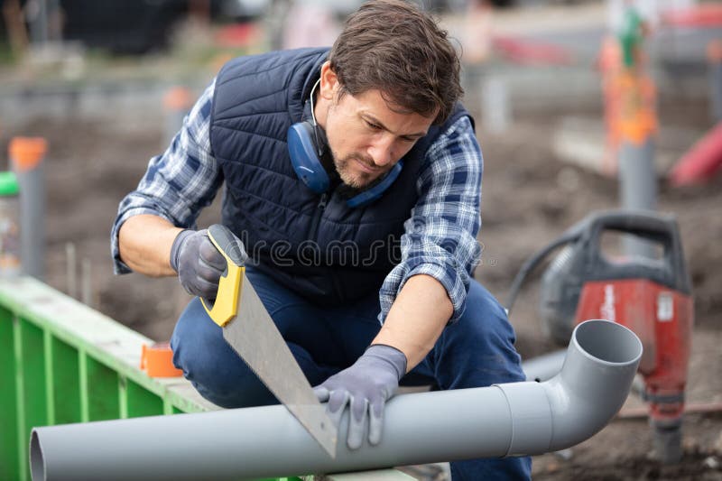 Man in construction job stock image. Image of contractor - 286471963