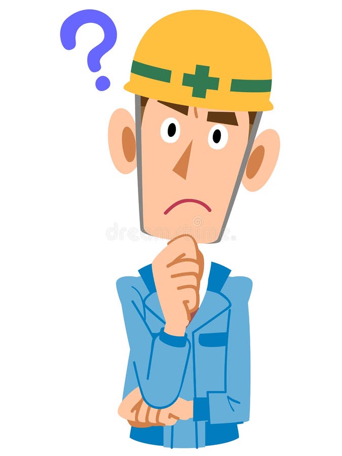 Construction Worker Question Mark Stock Illustrations – 72 Construction ...