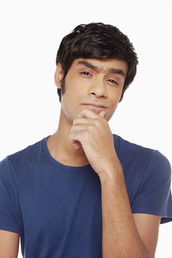 Man contemplating stock photo. Image of pakistani, casual - 185326312