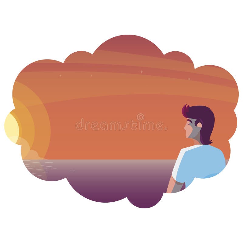 Contemplating Horizon Stock Illustrations – 325 Contemplating Horizon ...