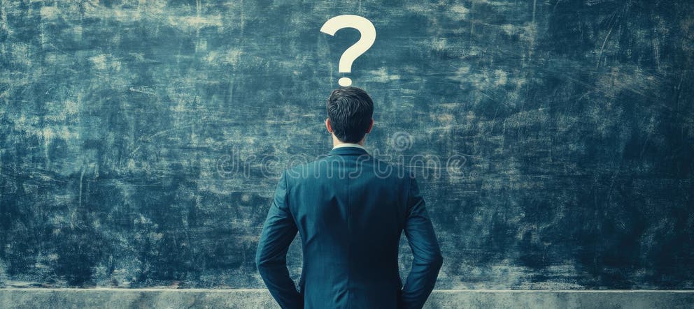 The Question Mark stock illustration. Illustration of pondering - 384856804