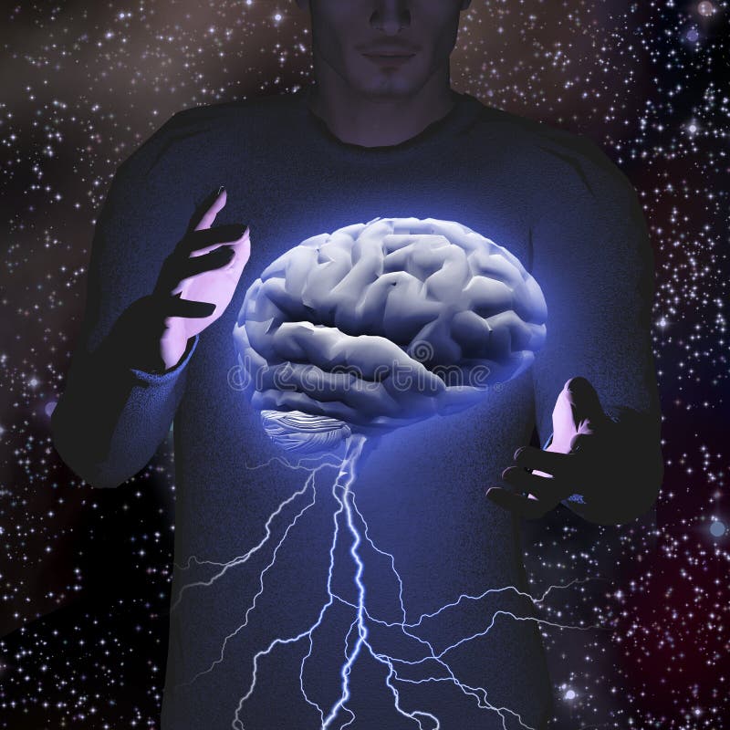 Brain Storm - Rain of Ideas Stock Illustration - Illustration of ...