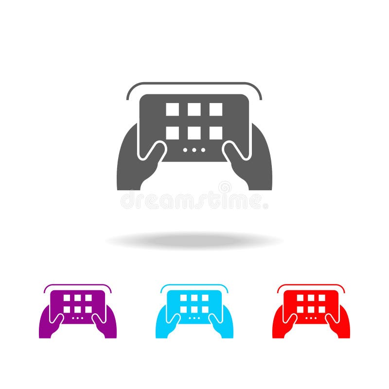 Man Controls the Radio Remote Control Icons. Elements of New Technology ...