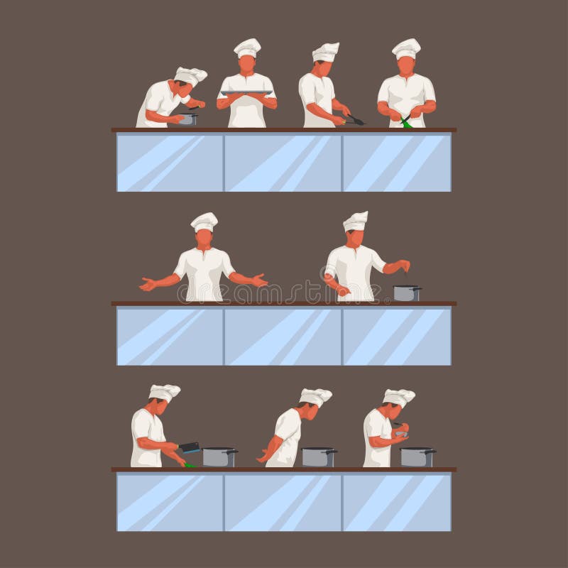 Cook Poses Stock Illustrations – 708 Cook Poses Stock Illustrations ...