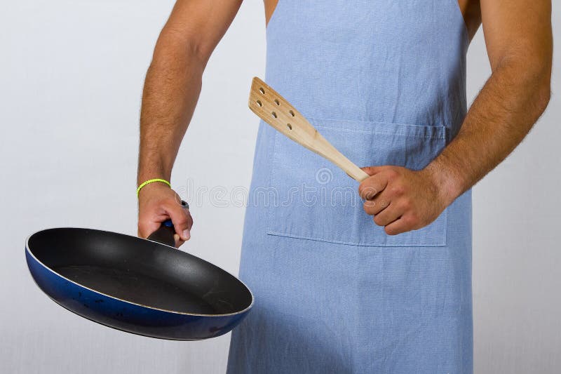 Man cooking stock photo. Image of muscular, isolated - 38439024