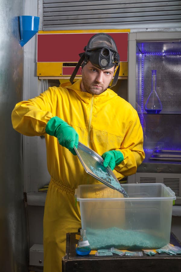 Man cooking meth stock photo. Image of adult, person - 75759102