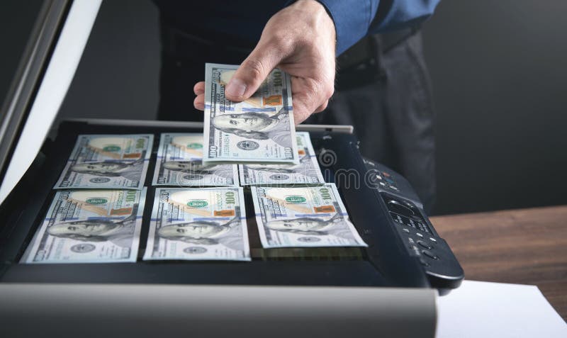 Copying money stock photo. Image of display, equipment - 17234274