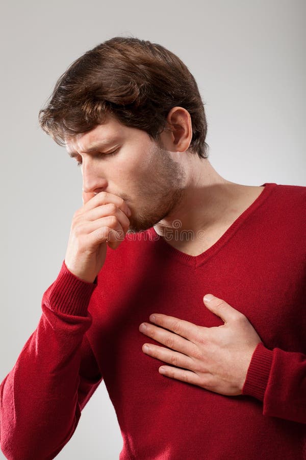 Man coughing stock photo. Image of infection, breathing - 36038334
