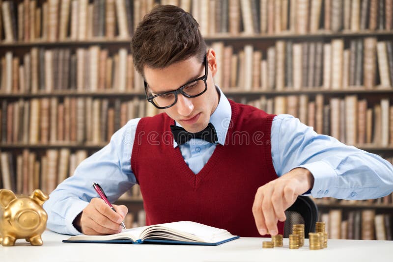 Man counting money stock image. Image of dollar, fashioned - 41584177