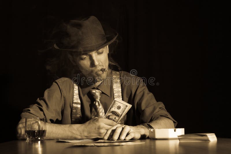 Man Counting Prize In Card Game Picture. Image: 14500707